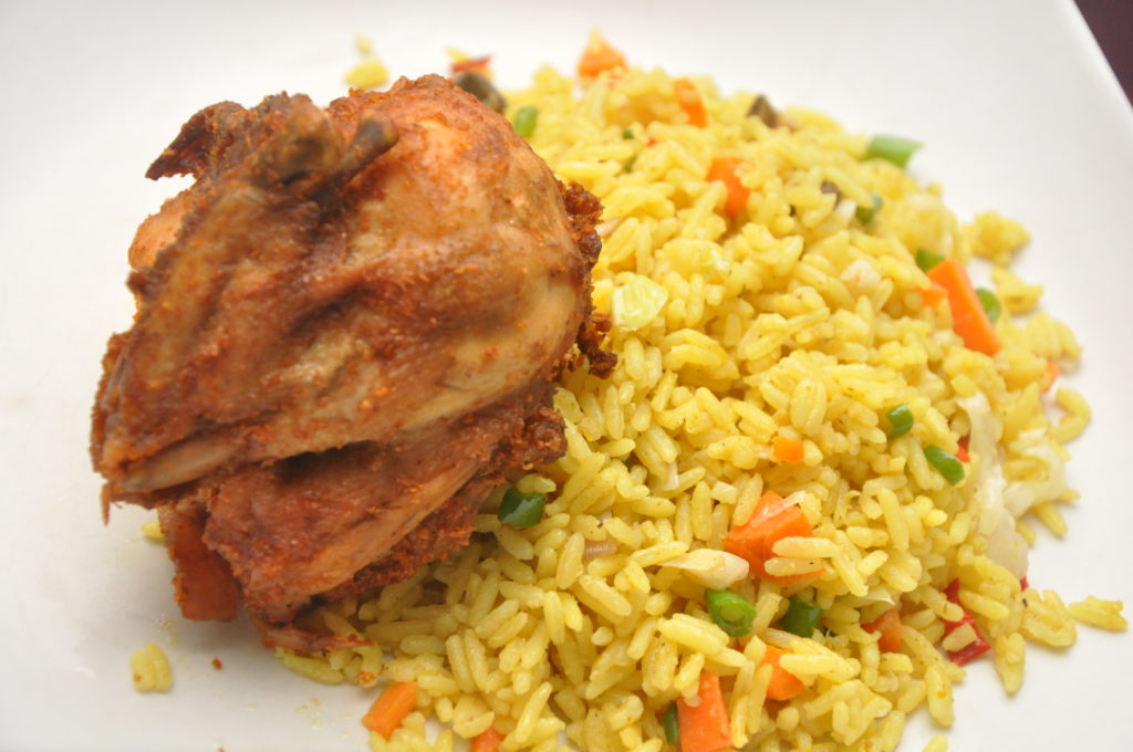 FRIED RICE AND CHICKEN - Goldpeak Restaurant